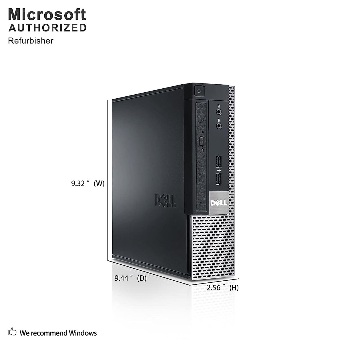 Dell Optiplex 9010 Ultra Small Desktop PC, Intel Quad Core i5 Processor, 16GB RAM, 512GB Solid State Drive, Windows 10 Professional, DVD, HDMI, Bluetooth, Keyboard, Mouse, WiFi (Renewed)