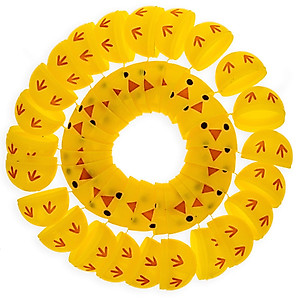 Cheerful Chicks: Set of 20 Chicks Fillable Plastic Easter Eggs 2.25 Inches