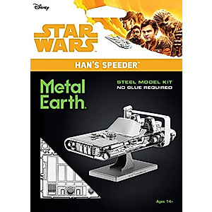 Fascinations Metal Earth Star Wars Solo Han's Speeder 3D Metal Model Kit