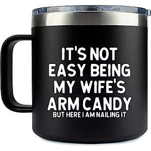 Angie's Box 14Oz Funny Husband Mug (black1) Funny Husband Mug Black1 Husband Gifts from Wife - Gifts for Husband Unique - Husband Birthday Gift Funny - Best Hubby Gifts