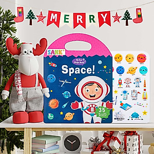 Sank Portable Jelly Quiet Book, Toddler Busy Book, 6 Themes Preschool Learning Activities Quiet Book, Preschool Activity Learning Books for Babies/Toddlers Ages 3-6