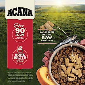 ACANA Freeze Dried Dog Food Meal & Topper, Grain Free High Protein Farm-Raised Beef Recipe, 8oz