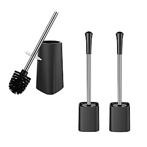 SetSail Toilet Bowl Brush and Holder Compact Size Toilet Brushes for Bathroom with Holder & SetSail Toilet Bowl Brush and Holder, 2 Pack Compact Size Toilet Brushes for Bathroom with Holder