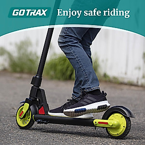 Gotrax GKS Electric Scooter, Kick-Start Boost and Gravity Sensor Kids Electric Scooter, 6" Wheels UL Certificated E Scooter for Kids Age of 6-12 (Black)