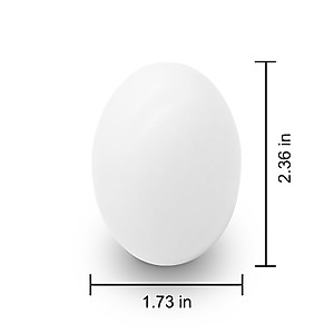 18 Pcs Easter Egg, White Wooden Eggs, Life Size Plain Decorating Eggs for Kids Easter DIY Paint Your Own Egg Decor, Easter Craft, Easter Eggs Hunt, Easter Basket Stuffers, School Activities Supplies