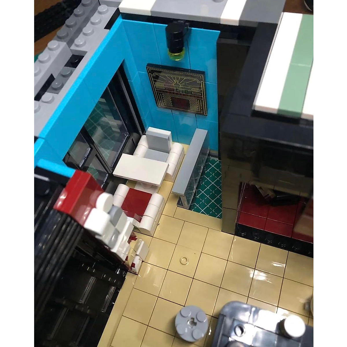 General Jim's Pub and Restaurant City Modular Building Blocks Toy Bricks Set Two Level Amazingly Detailed Building Bricks MOC Toy Set - for Teens and Adults