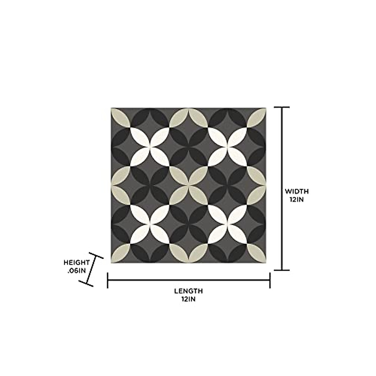 FloorPops FP3367 Arbor Peel & Stick Floor Tiles, Neutral