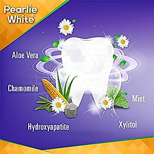 Pearlie White Active Remineralization Fluoride Free Toothpaste | 3.8oz/110gm | Remineralizing Toothpaste for Tooth Enamel Repair | Helps Remove Stains | Contains Hydroxyapatite and Xylitol | Pack of 1