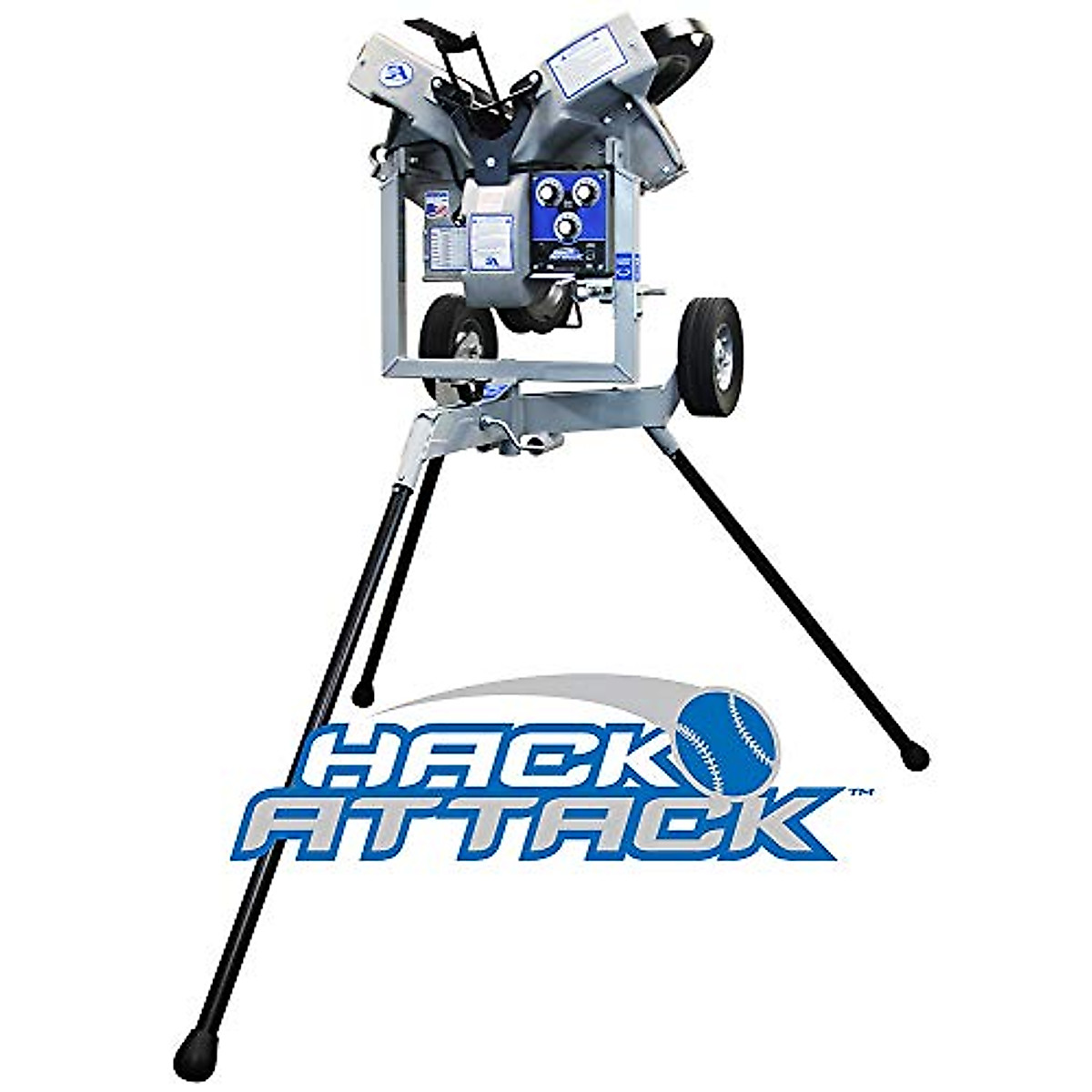 Sports Attack Hack Attack Baseball Pitching Machine by Sports Attack, grey, black