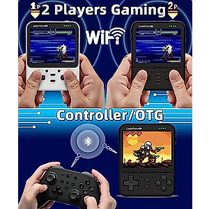 GKD Mini Plus Handheld Game Console 3.5 inch Portable Retro Video Games Consoles Pocket Rechargeable RK3566 Hand Held Classic System Black 32GB 128GB