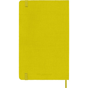 Moleskine Classic Notebook, Hard Cover, Large (5" x 8.25") Ruled/Lined, Hay Yellow (Silk), 240 Pages