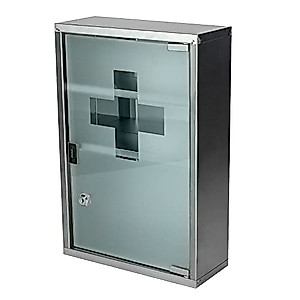 Wincere S1200 Moisture Resistance Steel Wall Mount Medicine Cabinet First Aid Storage Medical Organizer