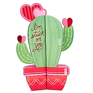 Hallmark Paper Wonder Pop Up Valentines Day Card (Cactus)