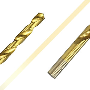 WUXUN-Drill Bit 50pcs HSS Twist Drill Bit Set Titanium Coated Gun Drill Bit for Wood Metal Drilling Mini Drill Bit 1.0/1.5/2.0/2.5/3.0mm