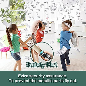 Confetti Cannon Party Poppers Biodegradable Shooters,(6 Pack)YESHOW Money Confetti Gun Blaster for New Year’s Eve Party Supplies Graduation Christmas Birthday