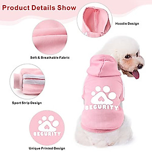 Otunrues Dog Sweater, Classic Dog Clothes Soft Warm Hoodies Sweatshirt Pet Dog Winter Clothes Small Medium Sweaters for Dogs Cats (Pink, L)