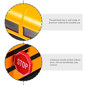 Operitacx 1pc School Bus Toy Car Kids Car Toy Kids School Bus Toy School Bus Model Toy Kids Bus Toy Car Toy for Kids Pull Back Bus Pull Back Toy School Bus Alloy Toy Alloy Car for Kids