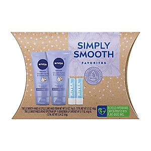NIVEA Simply Smooth Gift Set with Hand Cream and Smoothness Lip Balm