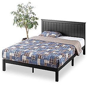 ZINUS Santiago Wood Platform Bed Frame / Wood Slat Support / No Box Spring Needed / Easy Assembly, Queen