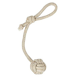 Franklin Pet Supply Natural Rope Dog Toys - 4 Pack - Play Fetch - Tug of War - Dog Teething - Puppy Chew - Puppy - Teething Toy - Tug Rope - Tug Toy