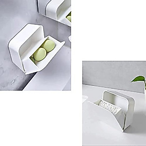 qtip Dispenser Holder Wall Mount Bathroom Qtip Holder Canisters for Cotton Swabs, Cotton Balls, Cotton Rounds, Vanity Countertop Storage Organizer Container 1