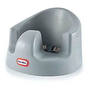 Little Tikes My First Seat Infant Toddler Foam Cushion Floor Support Seat Baby Chair, Grey