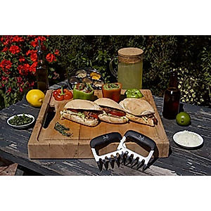 Grill Gods Meat Claws - Stainless Steel Smoker Accessories - Ultra-Sharp Meat Shredder will Easily Tear up Pulled Pork, Chicken, and Brisket - with Heat Resistant Handles