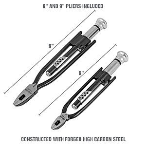 OEMTOOLS 22661 6 Inch Reversible Wire Twister Pliers with Steel Wire, Left and Right Twists, Aviation Pliers, Automotive Wire Tools, Pliers for Mechanics