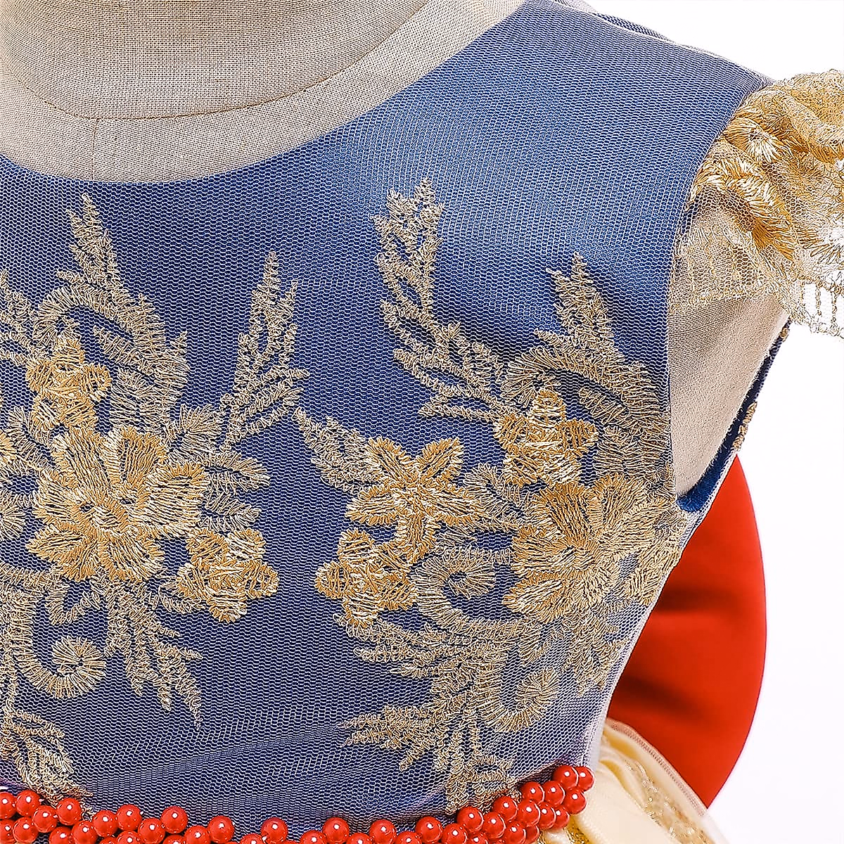 NNJXD Baby Girls Formal Dress Bowknot Baptism Embroidery Tutu Dress with Headwear Size (90) 12-24 Months Yellow 1(with Headwear)