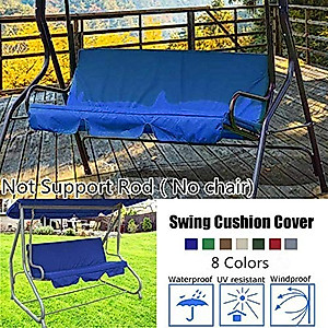 Swing Cover Chair Waterproof Cushion Patio Garden Yard Seat Replacement Seat Protect Cover (Grey)