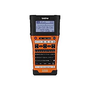 Brother P-Touch-E550W Hand-Held Labeler (UX0987),Black/orange