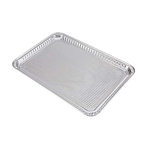Glad Disposable Bakeware Aluminum Rectangular Cookie Sheets for Baking and Roasting, 12 Count | 16" x 11" x 0.25" - Textured Sheet for Easy Removal, Made from Recyclable Aluminum