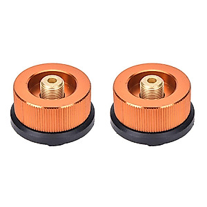 FASTROHY 2 PCS Camping Burner Cartridge Gas Fuel Canister Stove Cans Tank Adapter Converter