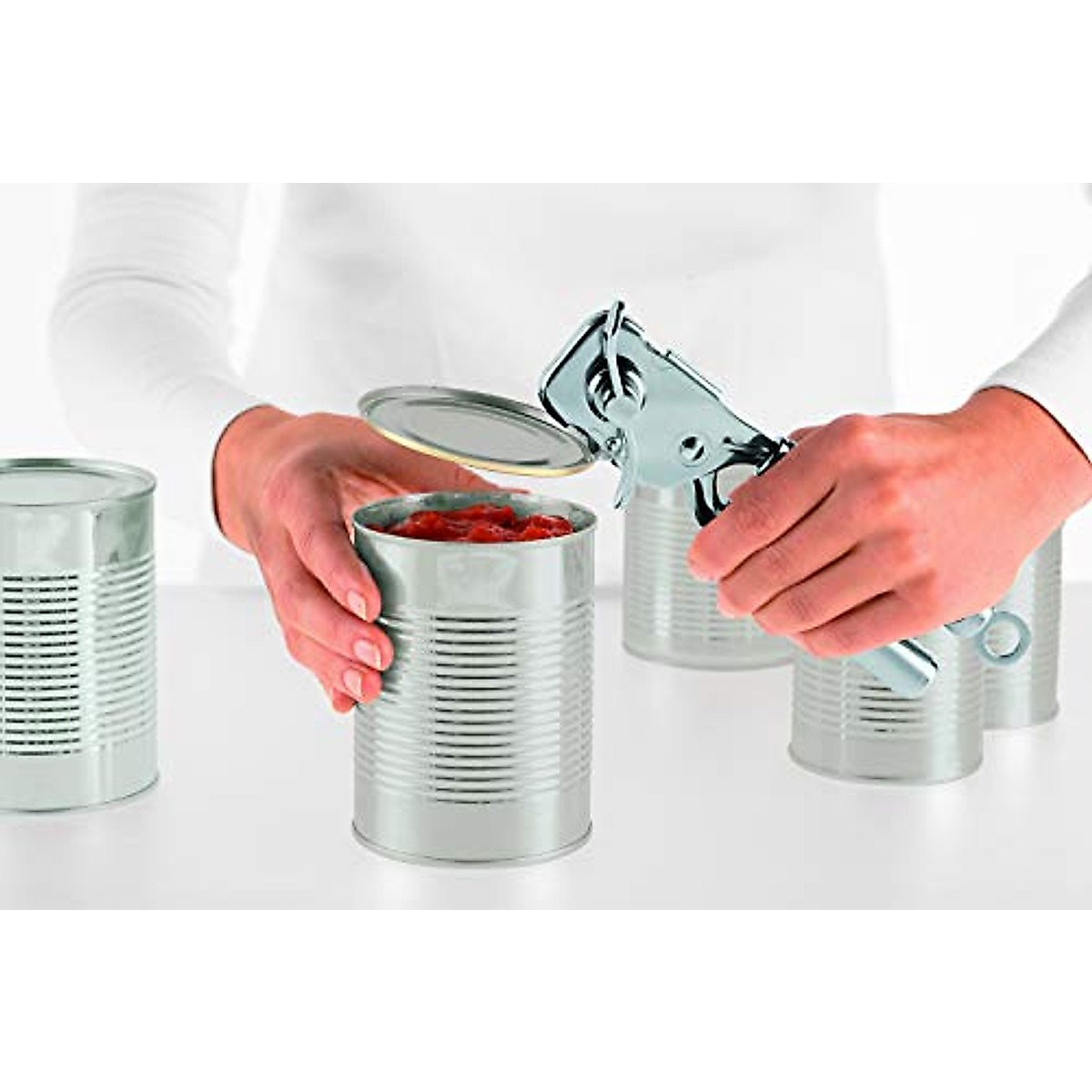 Rosle Stainless Steel Can Opener with Pliers Grip, 7-inch