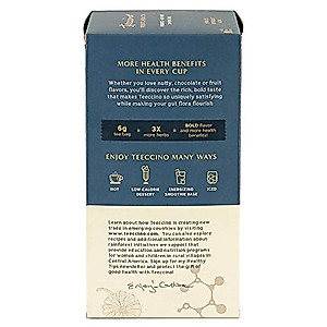 Teeccino Dark Chocolate Prebiotic Superboost™ Herbal Tea - Support Your Probiotics with Vegan GOS & Organic XOS for Good Gut Health and Regularity, 25 Tea Bags (Pack of 1)