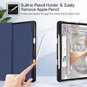 Fintie Folio Case for iPad Pro 12.9" 6th Generation 2022, Multi-Angle Smart Stand Cover w/Pencil Holder & Pocket, Also Fit iPad Pro 12.9 2021 5th & 2020 4th & 2018 3rd Gen, US Flag