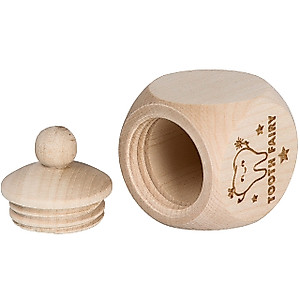 Spruchreif | Tooth Fairy Box for Boy and Girls | First tooth box | Wooden keepsake box | Children's tooth box | Baby Girl and Boy