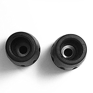 Rubber Tips Cover（8 Pack ） Replacement for Walking Sticks Hiking Trekking Poles Collapsible (Black)