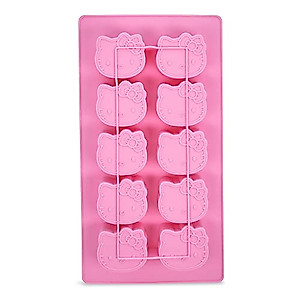 Sanrio Hello Kitty Flexible Silicone Mold Ice Cube Tray In Character Shapes | Reusable Ice Mold For Freezer