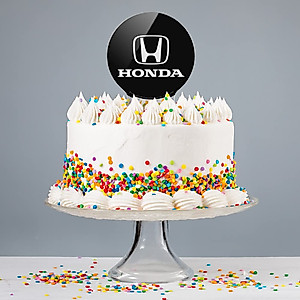 Acrylic Honda Logo Cake Topper Party Decoration for Wedding Anniversary Birthday Graduation