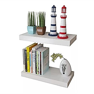 vidaXL 2X Storage Cube Floating Shelves Matte White Hanging Wall Mount Display