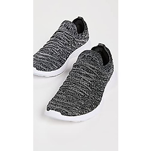 APL: Athletic Propulsion Labs Women's Techloom Wave Sneakers, Metallic Black/White/Melan, 9 Medium US