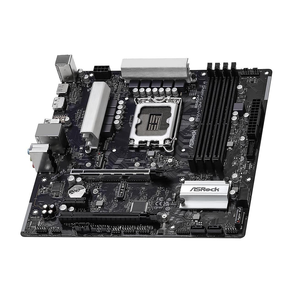 ASRock B660M PHANTOM GAMING 4 Socket LGA1700/ Intel B660/ DDR4/ SATA3&USB3.2/ M.2 Micro ATX Motherboard