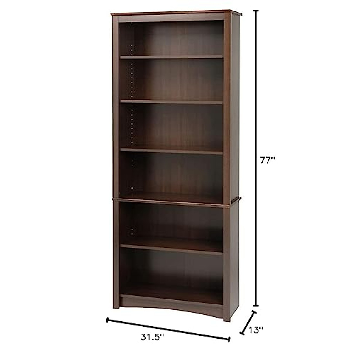 Prepac Home Espresso 6-shelf Bookcase