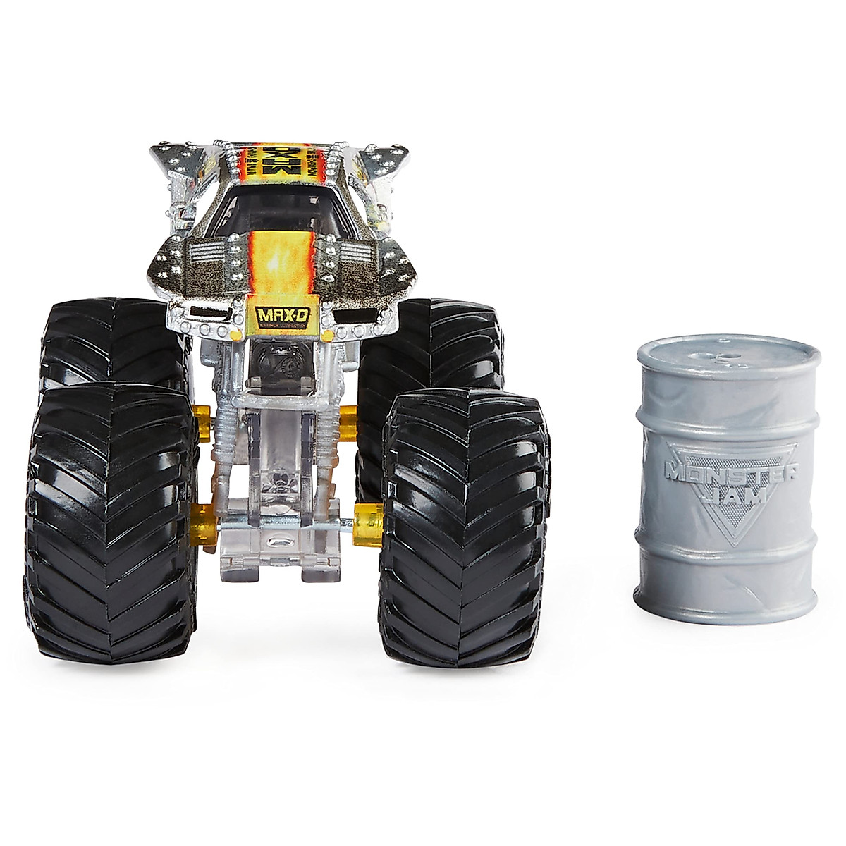 Monster Jam, Official Max-D Monster Truck, Die-Cast Vehicle, See-Thru Crew Series, 1:64 Scale, Kids Toys for Boys Ages 3 and up