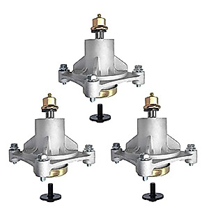 3 pack New 174356 Mower Spindle Assembly Replaces AYP 174356 174358 Husqvarna 532 17 43-56 With Mounting Screws and Blade Mounting Bolt,Mounting Holes are Threaded, Fits AYP 48" Decks 2002 & Newer