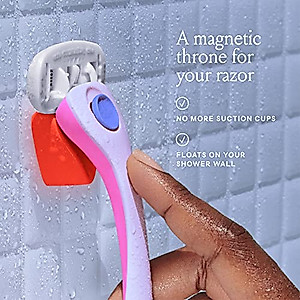 Billie Razors for Women Shave Kit – Women’s Razor + 4 x 5-Blade Razor Refills + Magnetic Holder – DreamPop