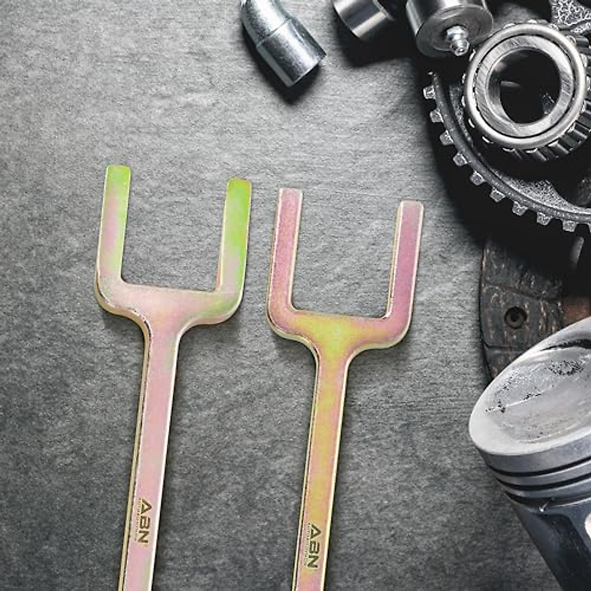 ABN Axle Popper Kit - 2 Piece Inner CV Axle Removal Tool Set CV Popper Wedge and Shim Ball Joint Separator Tools