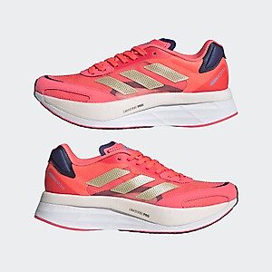 adidas Adizero Boston 10 Turbo/Sandy Beige Metallic/Legacy Indigo 9 B (M)