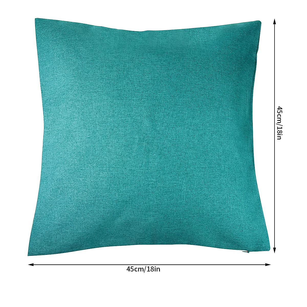 yeabwps Pack of 4 Decorative Outdoor Waterproof Throw Pillow Covers Square Garden Cushion Cases for Patio, Couch, Tent and Sofa, 18 x 18 Inches, (Yellow, Red, Orange, Blue-Green)